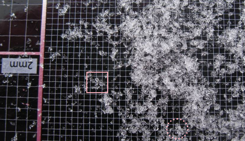 Snow Grains Photo Gallery | Faceted rounded particles: [RGxf]